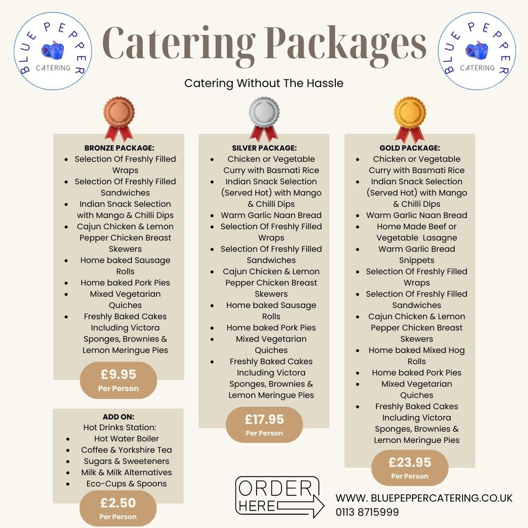 Private Catering Packages – Blue Pepper Catering
